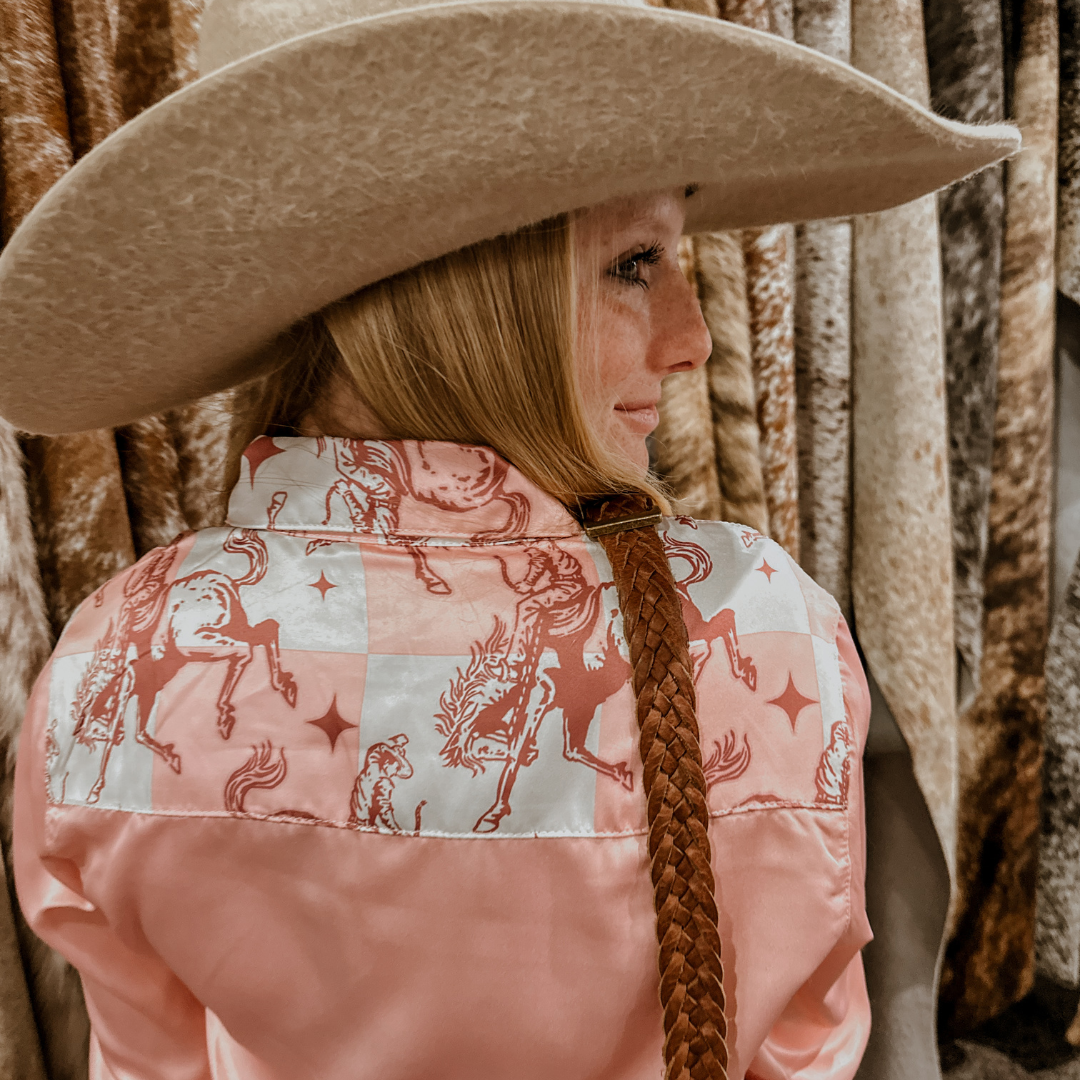 Pink Bucking Horse Rodeo Shirt (NFR) – Rocket Donkey